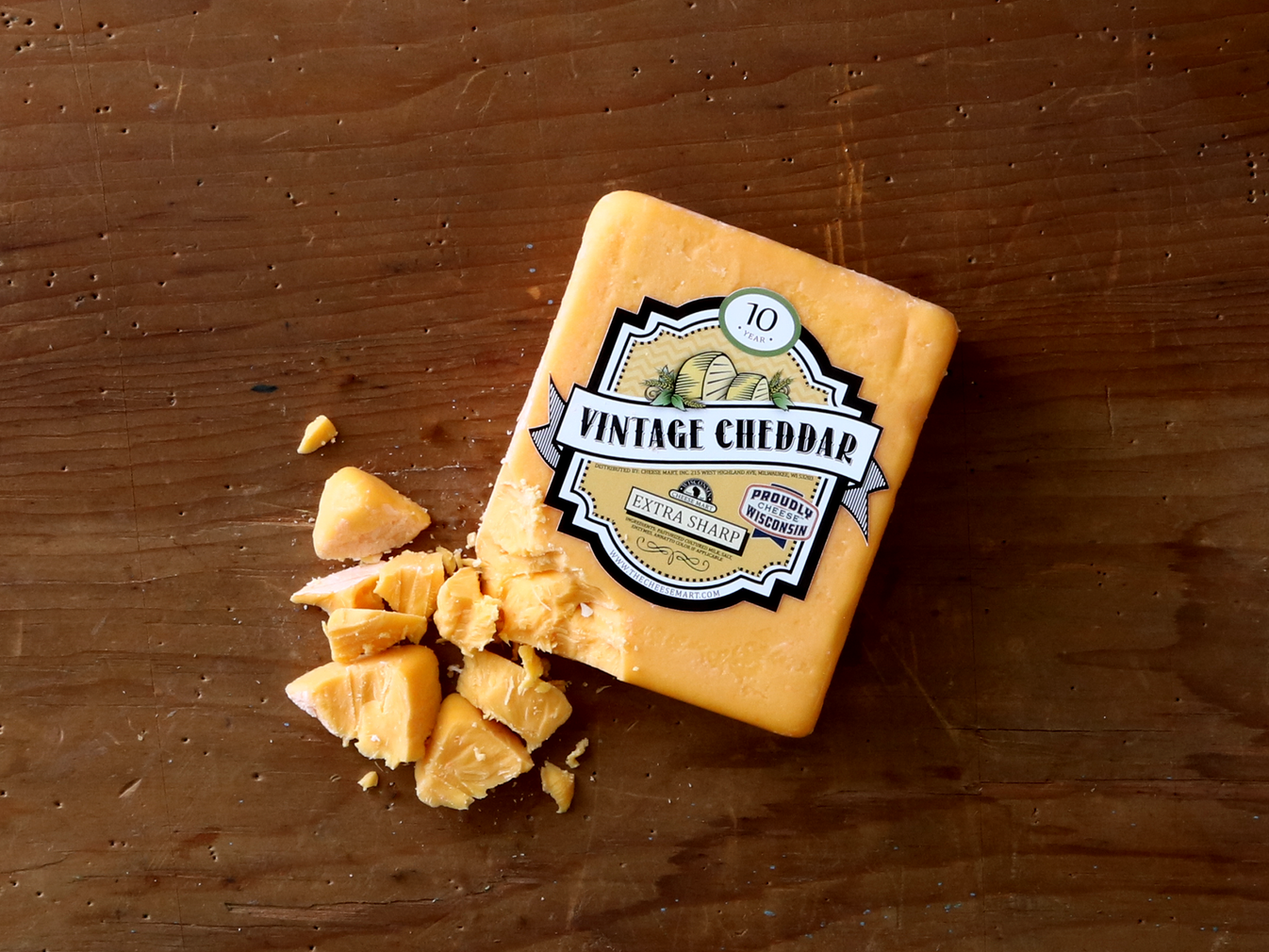 Cheddar Cheese 10 Year Vintage – Wisconsin Cheese Mart
