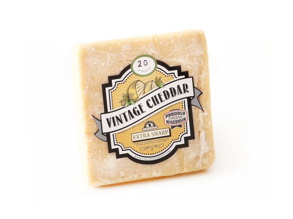 Cheddar 20 Year Aged Extra Sharp White – Wisconsin Cheese Mart