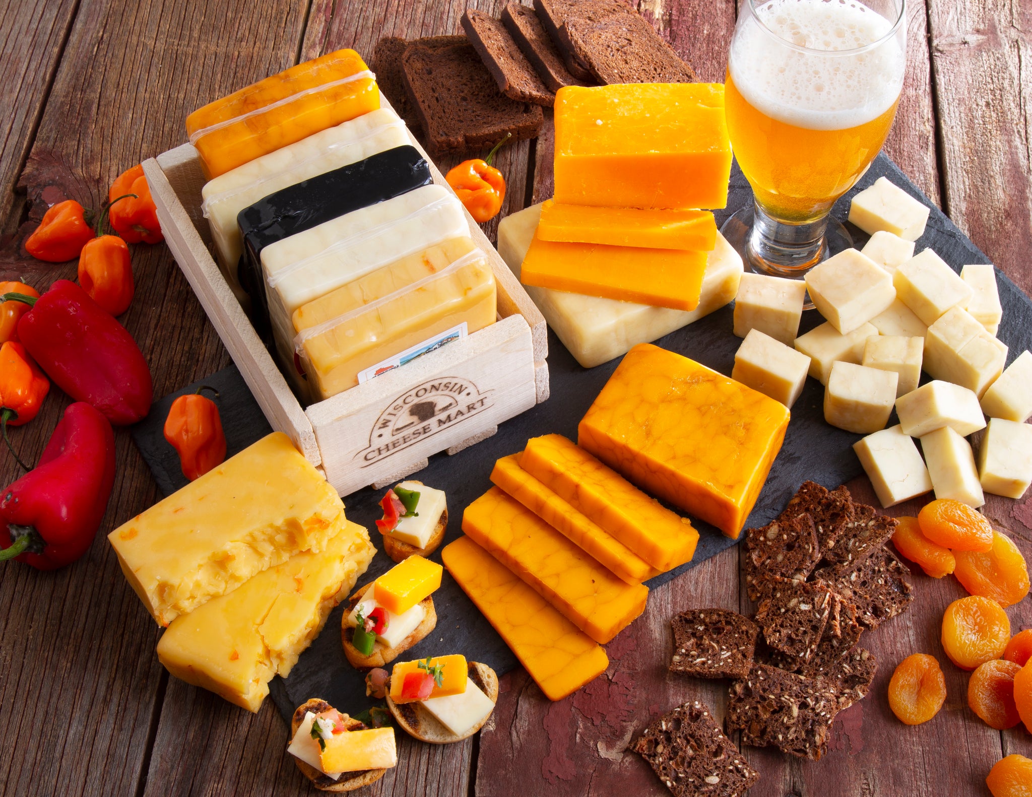 Beer Cheese Gift Crate – Wisconsin Cheese Mart