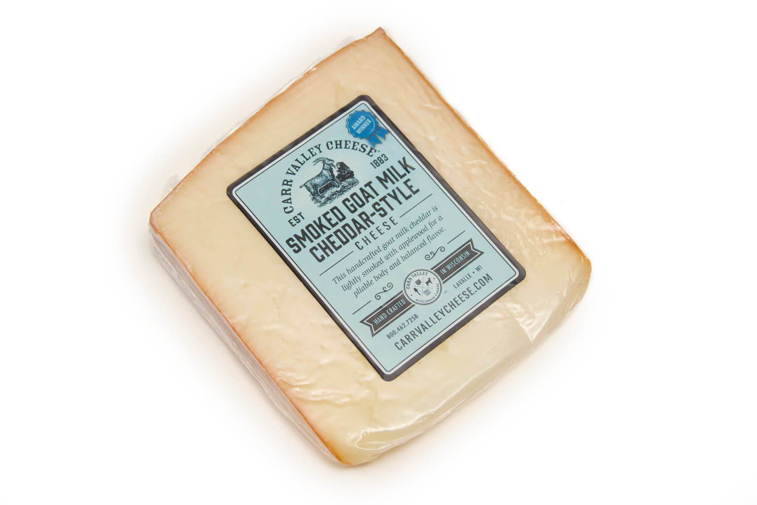 Goat Cheddar, Applewood – Wisconsin Cheese Mart