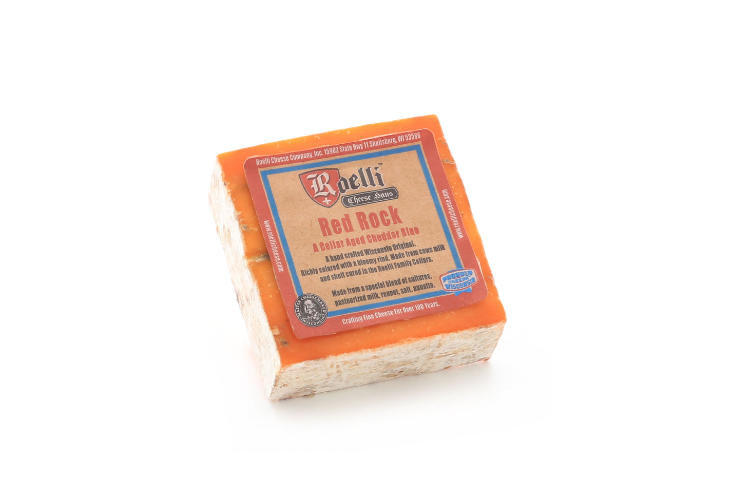 Roelli Cheddar Blue Red Rock Cheese – Wisconsin Cheese Mart